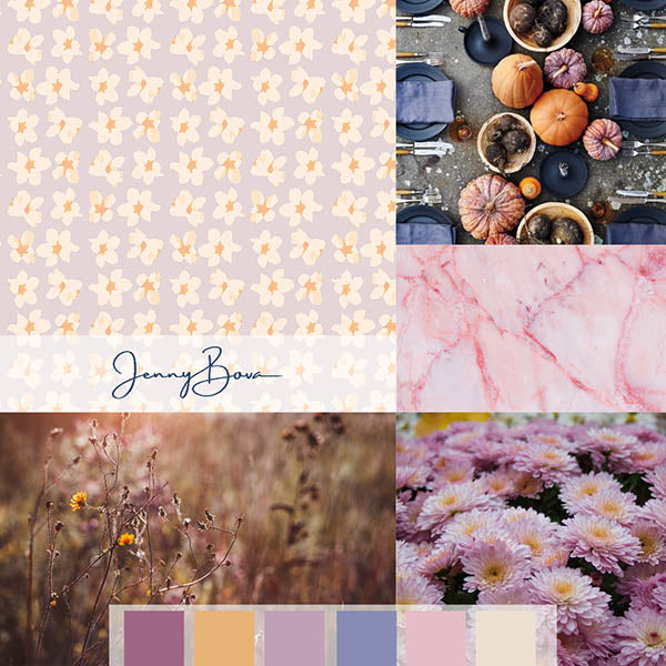 September Pattern & Color Inspiration - Jenny Bova | Art & Design